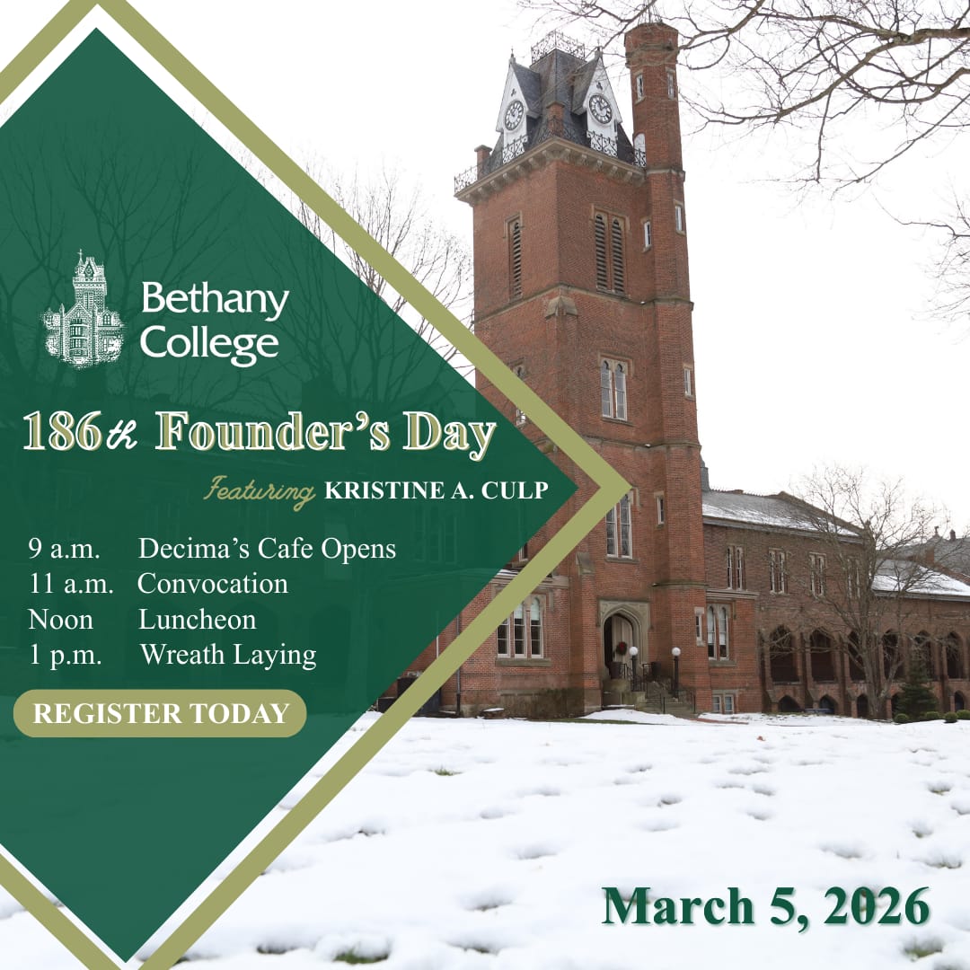 Bethany College Announces Distinguished Speaker for 2026 Founder's Day ...